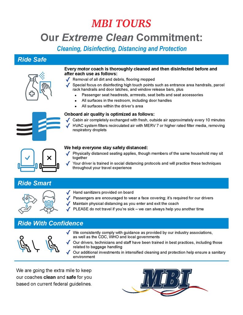 Our Extreme Clean Commitment - MBI Florida Bus Charters